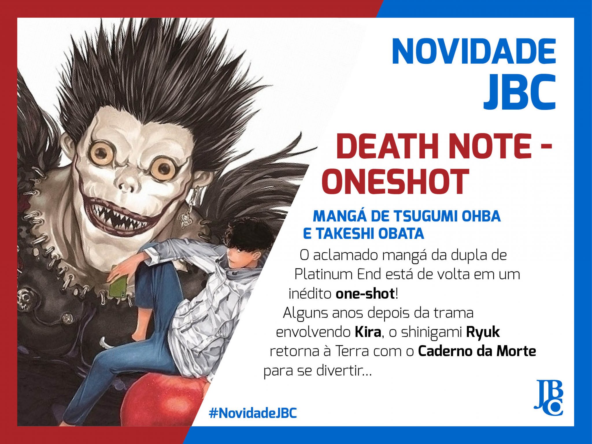 Editora JBC anuncia o lançamento do novo Death Note one-shot - Editora JBC