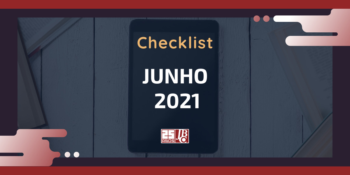 Checklist - Junho 2021 - Lançamentos do Mês - Editora JBC